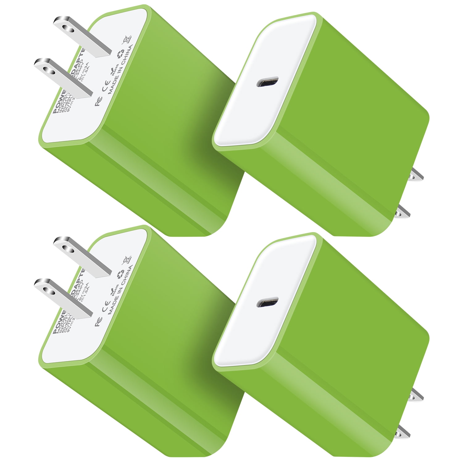 USB C Charger Block,4PACK USB C Block,HAOANO 20W PD Type C Charger ...