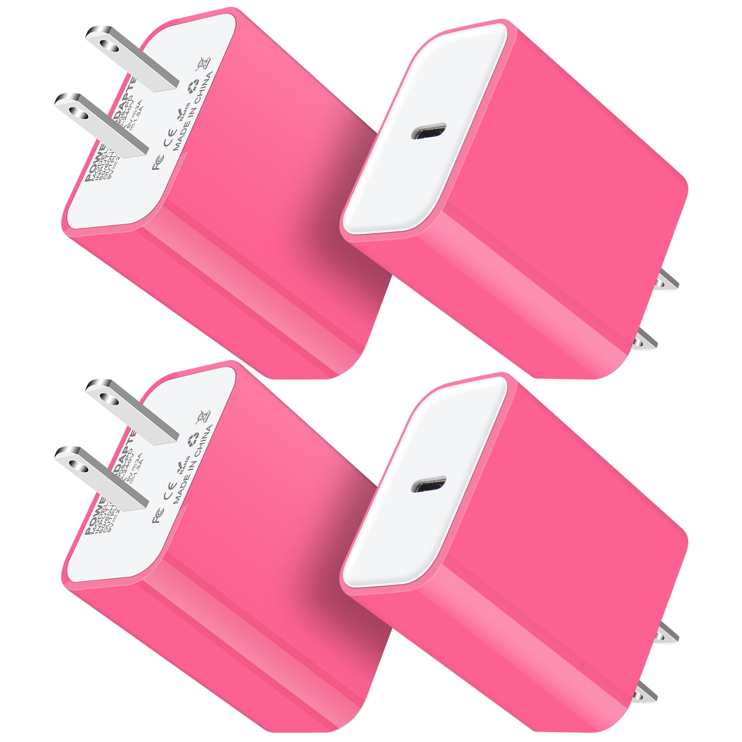 USB C Charger Block,4PACK USB C Block,HAOANO 20W PD Type C Charger ...