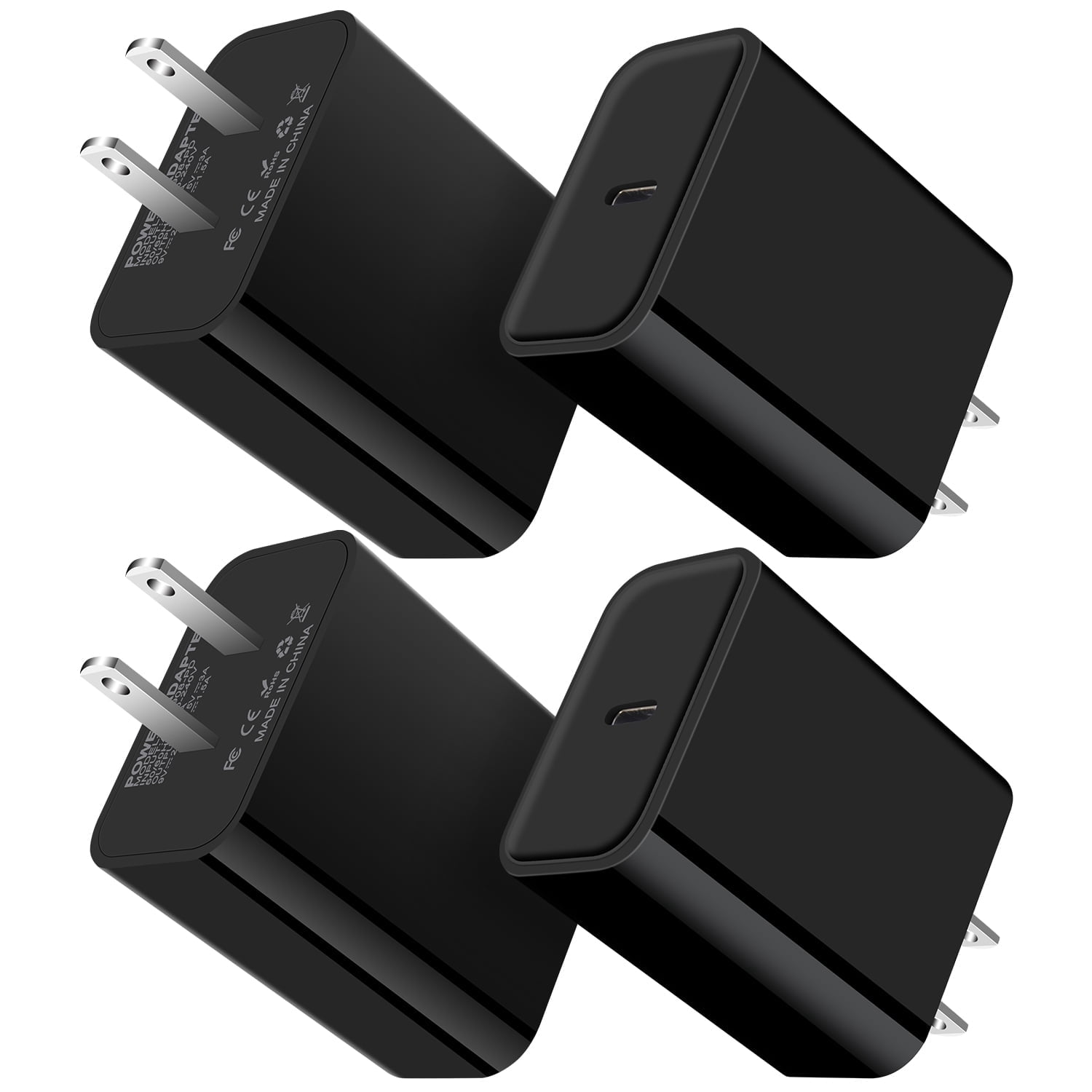 USB C Charger Block,4PACK USB C Block,ABCPOW 20W PD Type C Charger ...