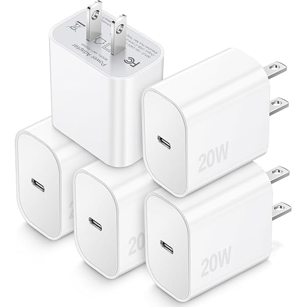 USB C Charger Block, TypeC Charging Blocks 5Pack, 20W PD Quick Fast ...