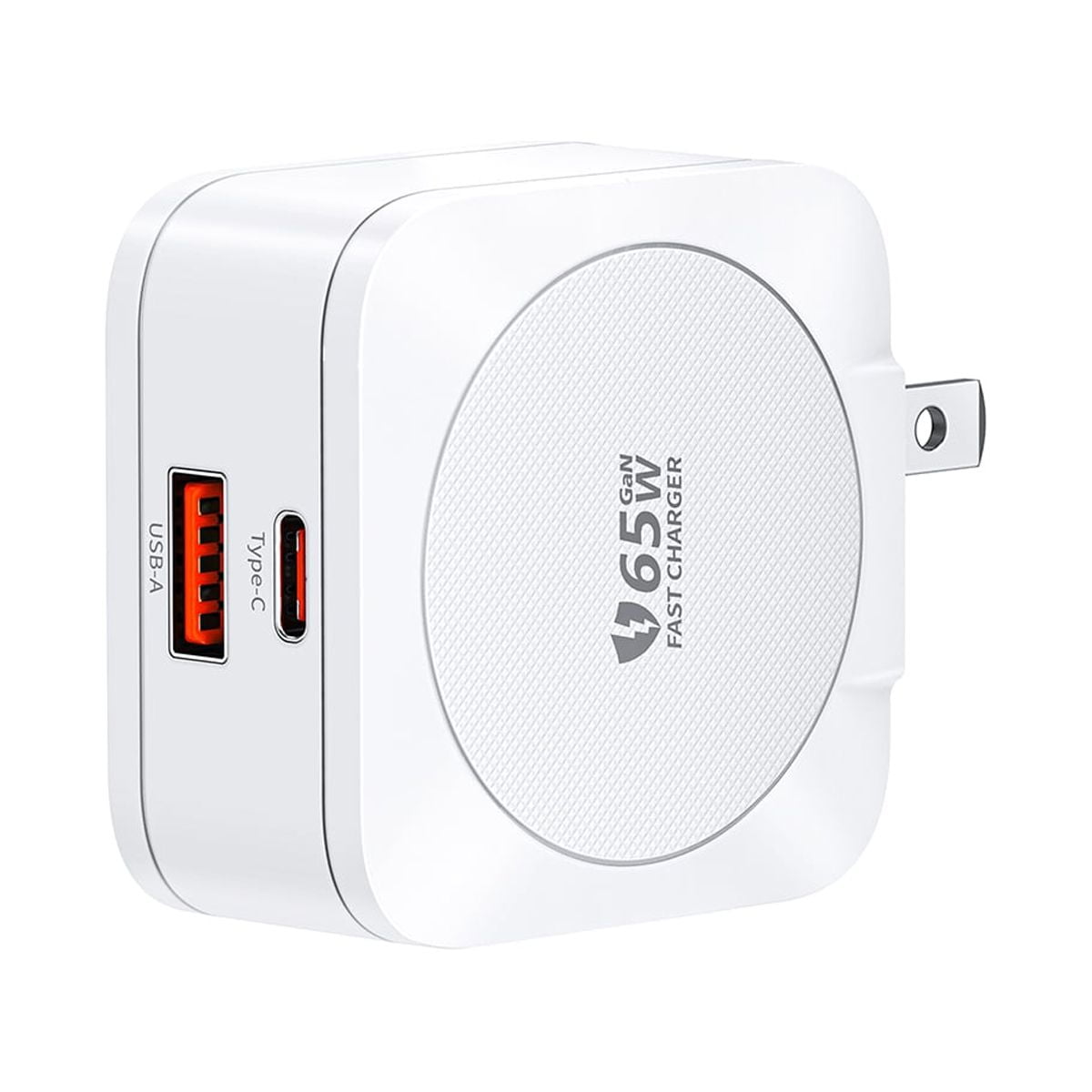 USB C Charger, ORICO 65W USB C Wall Charger, 2 Ports Foldable GaN ...
