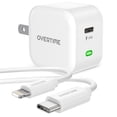 USB C Charger Set, Overtime 20W Fast Charger and USBC-Lightning Cable ...