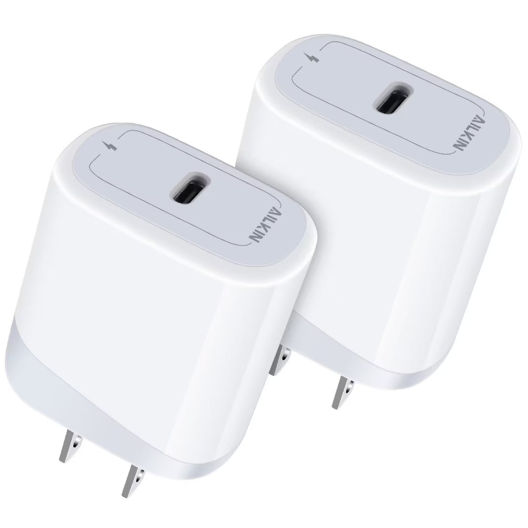 USB C Charger Wall Charger Block,2PCS AILKIN PD 20W Type C Block ...