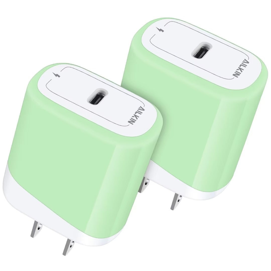 USB C Charger Wall Charger Block,2PCS AILKIN PD 20W Type C Block ...