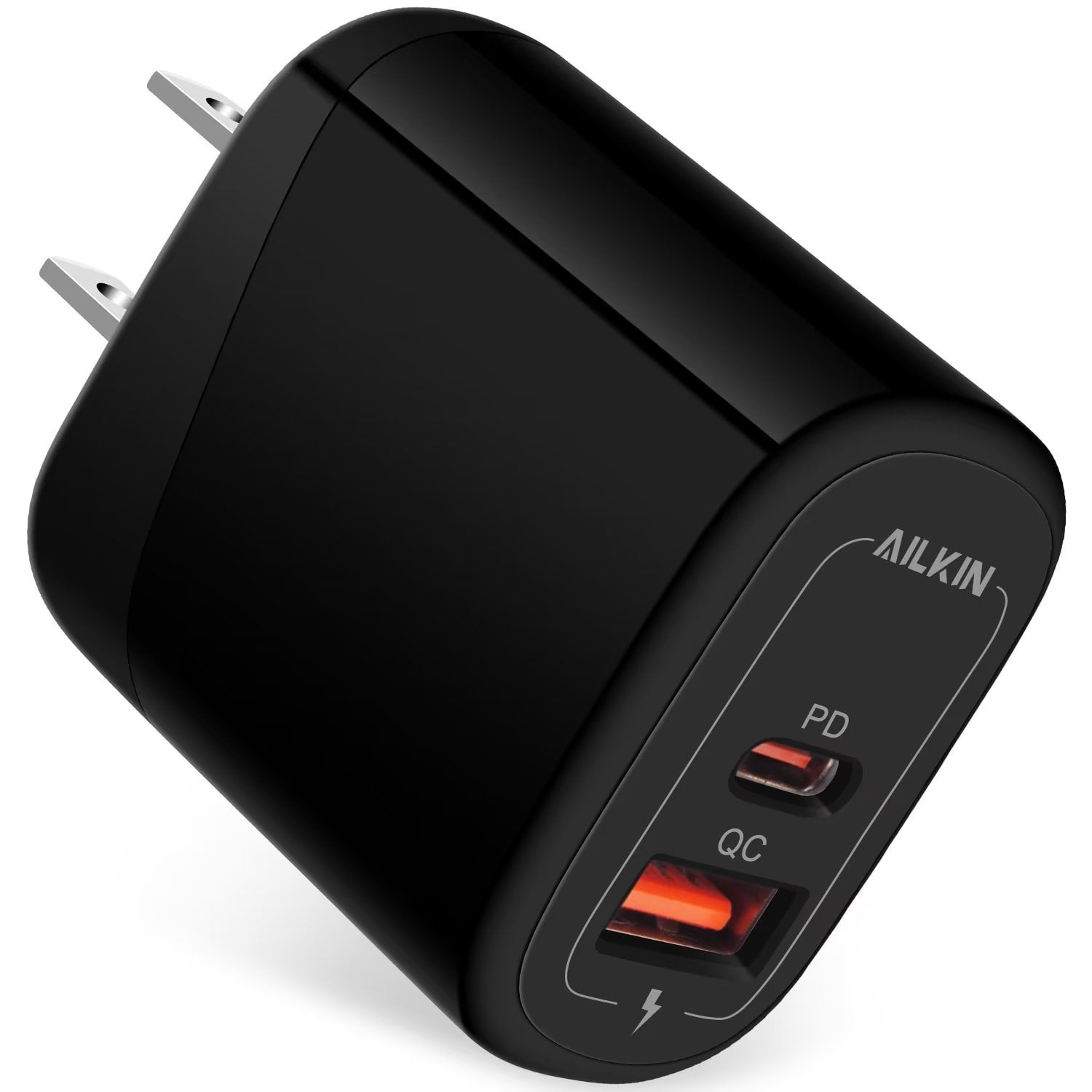 USB C Charger Wall Charger Block,2PCS AILKIN PD 20W Type C Block Charger QC3.0 Fast Charging ...