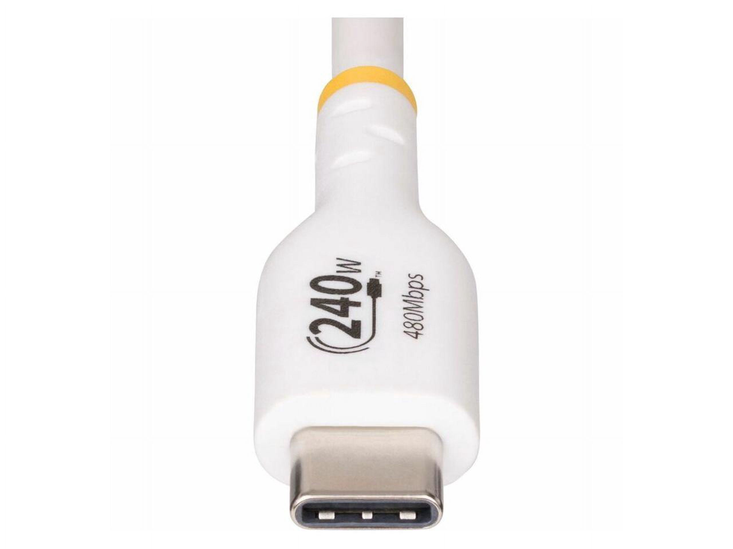 StarTech.com 6ft White USB-C Charging Cable - USB-IF Certified USB C ...
