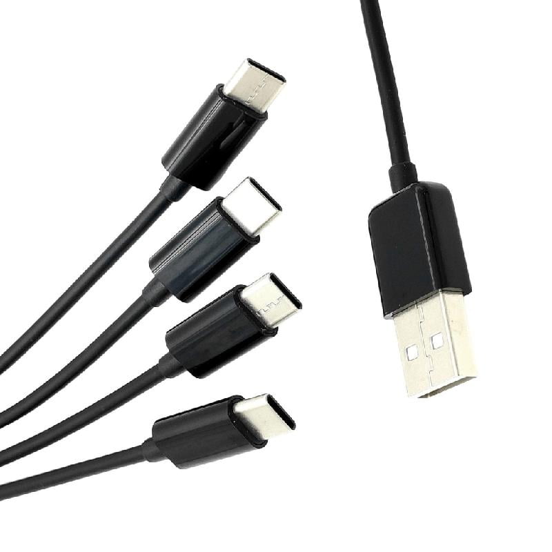 USB C Charging Cable with 4 Port Designing, USB to USB Type C Power ...
