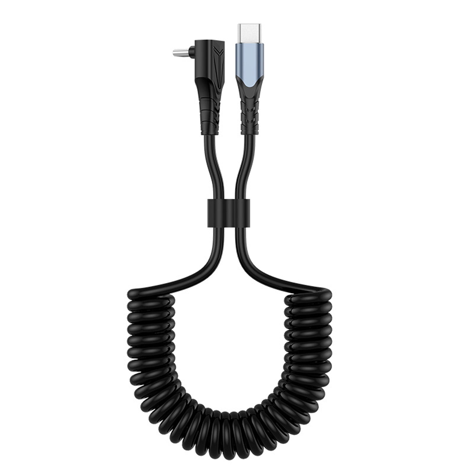 USB C Coiled Cable PD60W Fast Charging and Data Transfer Expandable ...