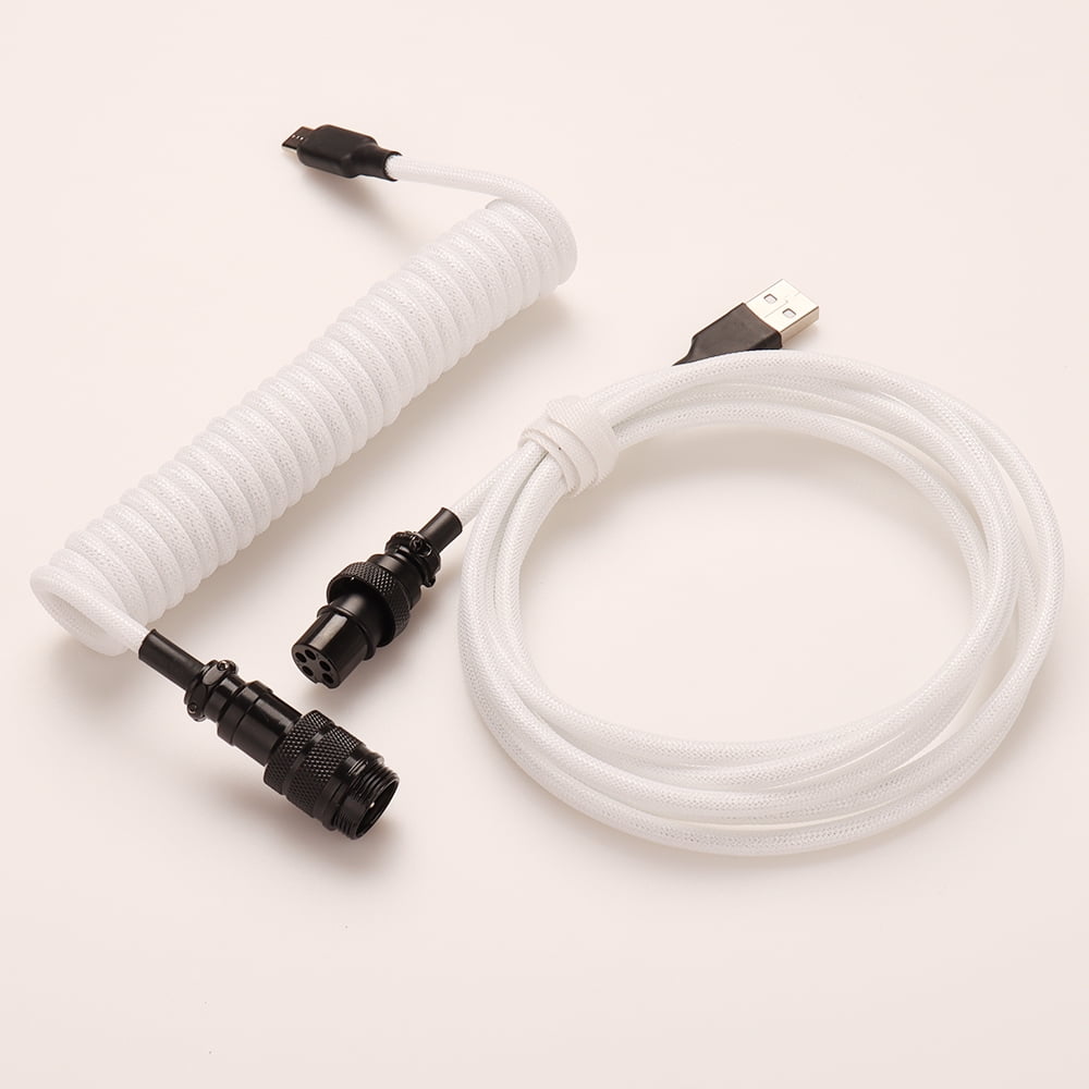 USB C Coiled Keyboard Cable Custom Coiled Type c Usb Cable Gx16 aviator ...
