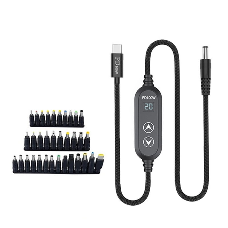 USB C DC5.5mm Power Supply 100W With 5V/12V/15V/19V/20V Multiple Output ...