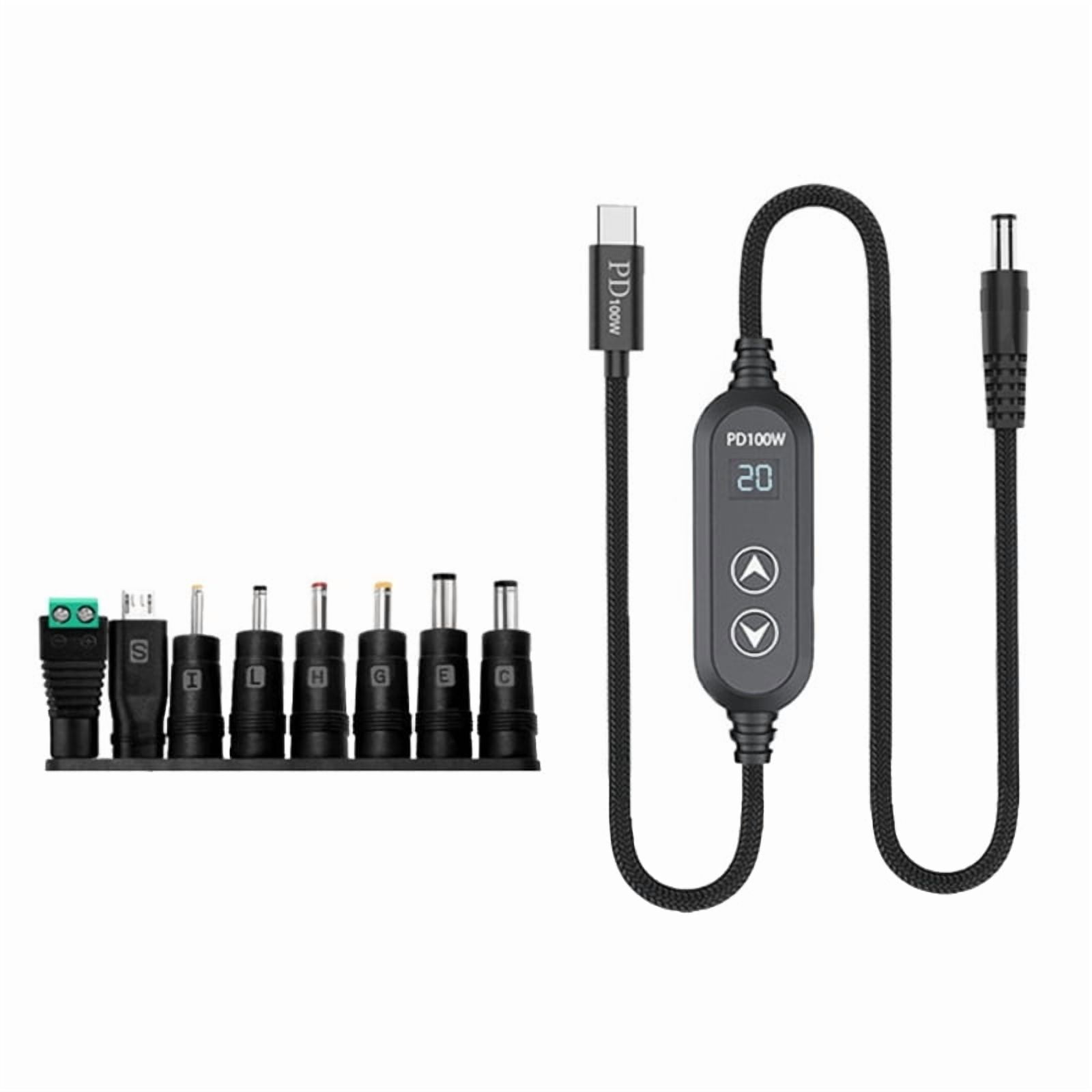 USB C DC5.5mm Power Supply 100W With 5V/12V/15V/19V/20V Multiple Output ...