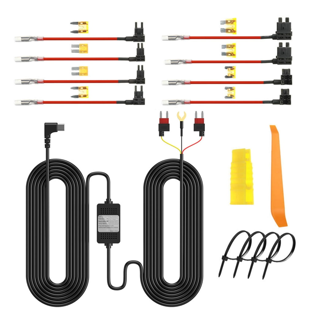 USB C Dashcam Hardwire Kit with Low Voltages Protections Overload ...