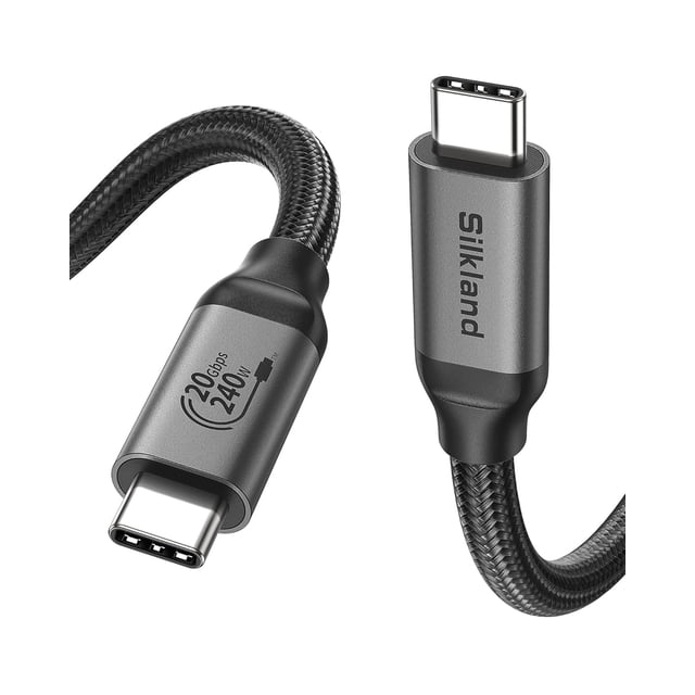 USB C Data Cable 20Gbps, Short 1FT USB C 3.2 Gen 2x2 High Speed Data ...