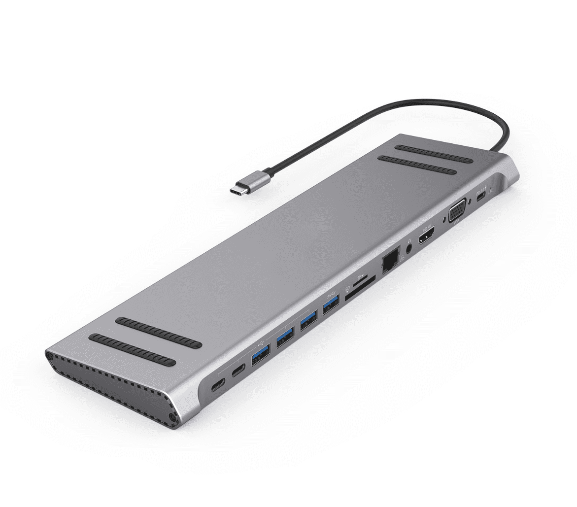 USB C Docking Station Dual Monitor, 14 in 1 USB-C Laptop Docking ...
