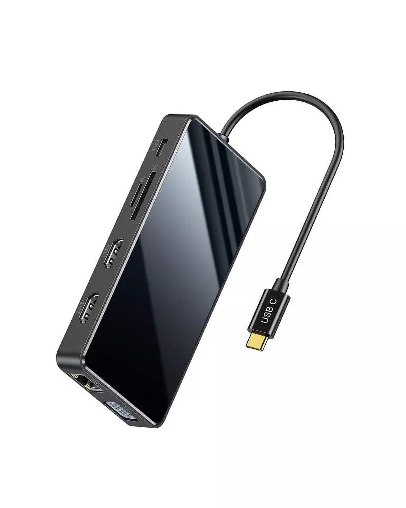 USB C Docking Station, Quadruple Display Laptop Docking Station, USB C ...