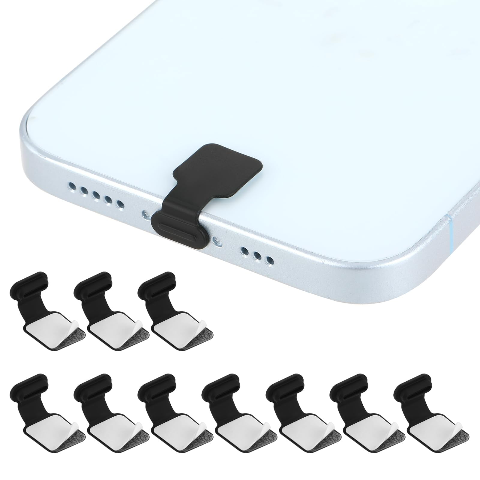 USB C Dust Plug, 10 Pieces Silicone Charger USB C Port Cover Anti Dust ...