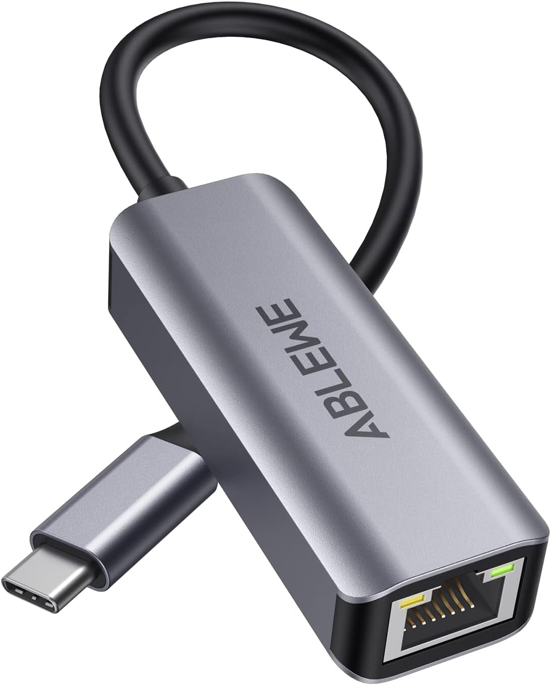 USB C to Ethernet Adapter, ABLEWE Type-C to RJ45 Gigabit Ethernet ...