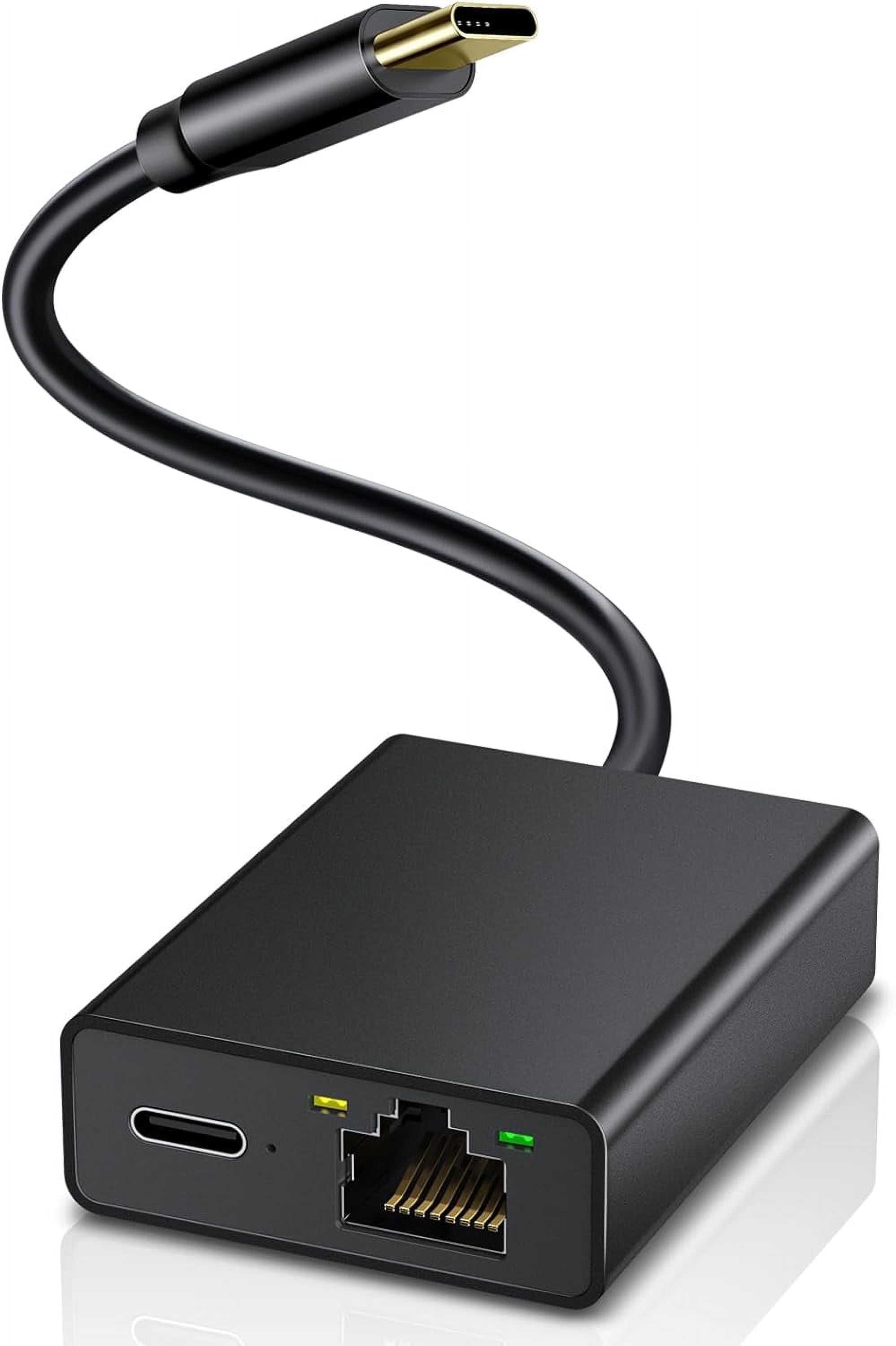 USB C to Ethernet Adapter for Chromecast and Google TV - USB C to RJ45 ...