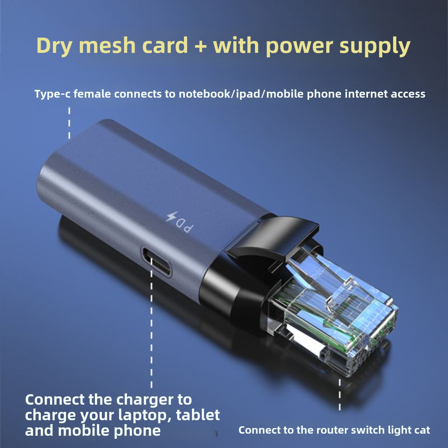 USB-C To Ethernet Adapter Gigabit RJ45 Converter 1000Mbps - Type-C To ...