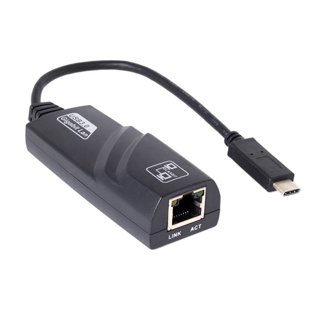 USB-C to Ethernet Adapter, Gigabit RJ45 Network Converter for Type-C ...