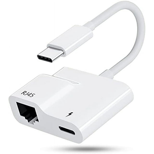 USB C to Ethernet Adapter,Type C ethernet Adapter RJ45 100Mbps Ethernet ...