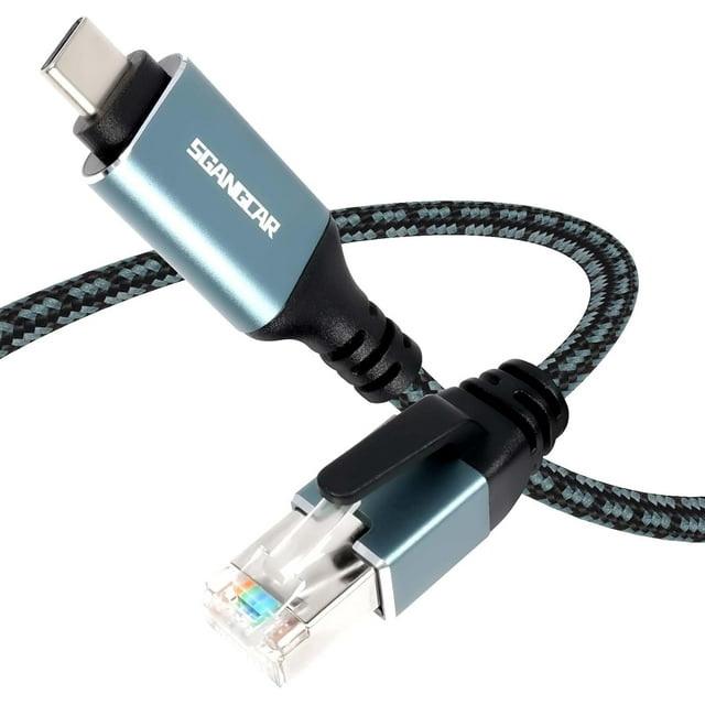 Usb C To Ethernet Cable 20 Feet Type C To Gigabit Ethernet Cable Usb C To Rj45 Cable Compatible