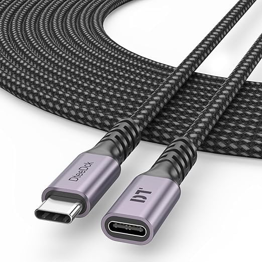 USB C Extension Cable 15ft, Upgraded USB Type C Extension Male to ...