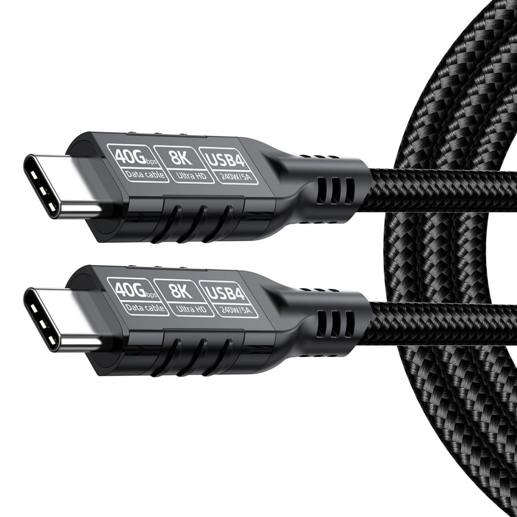 USB C Extension Cable 8K@60Hz Video 240W Charging 40Gbps Data Transfer ...