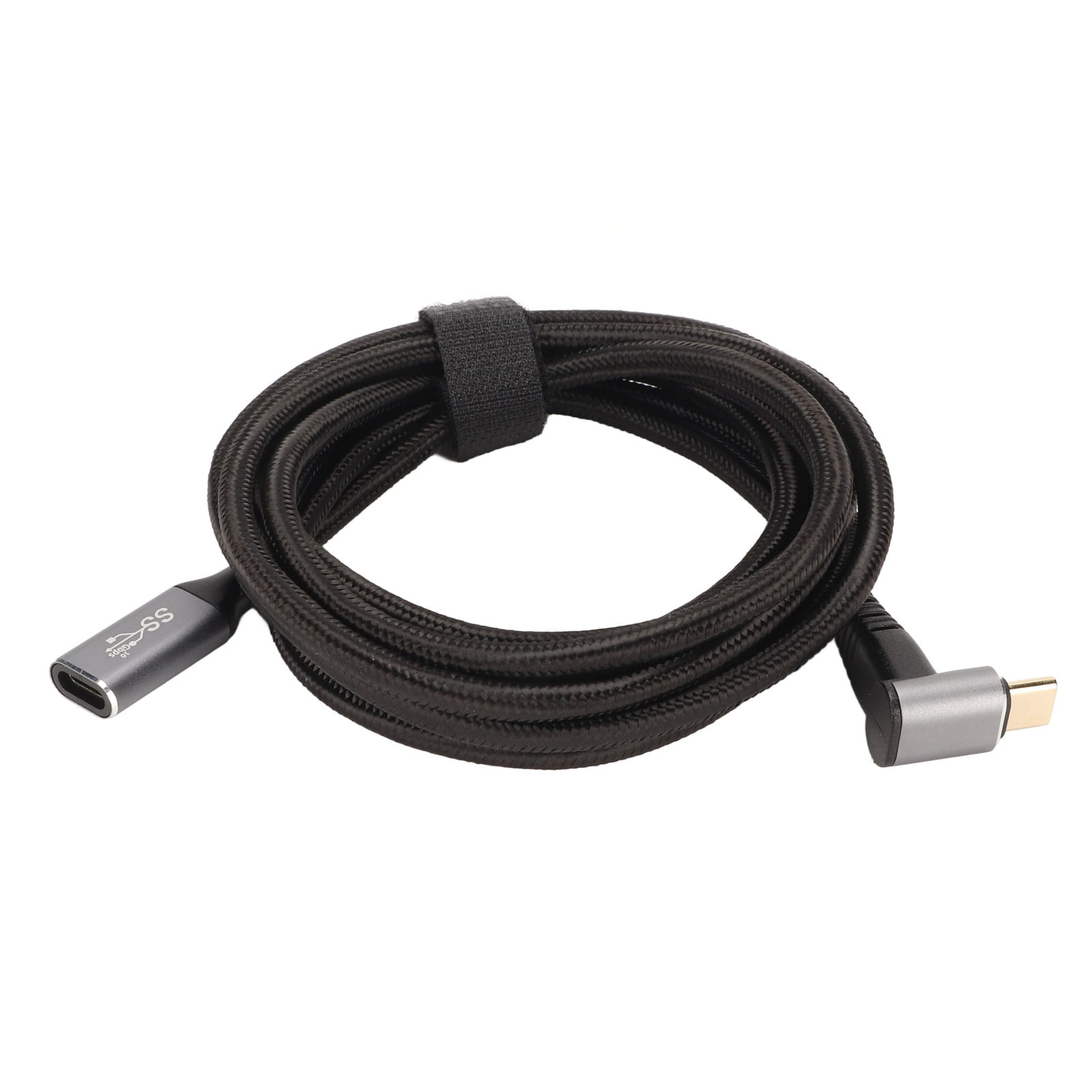 USB C Extension Cable, Right Angle Type C 3.2, 10Gbps Data 100W Power ...