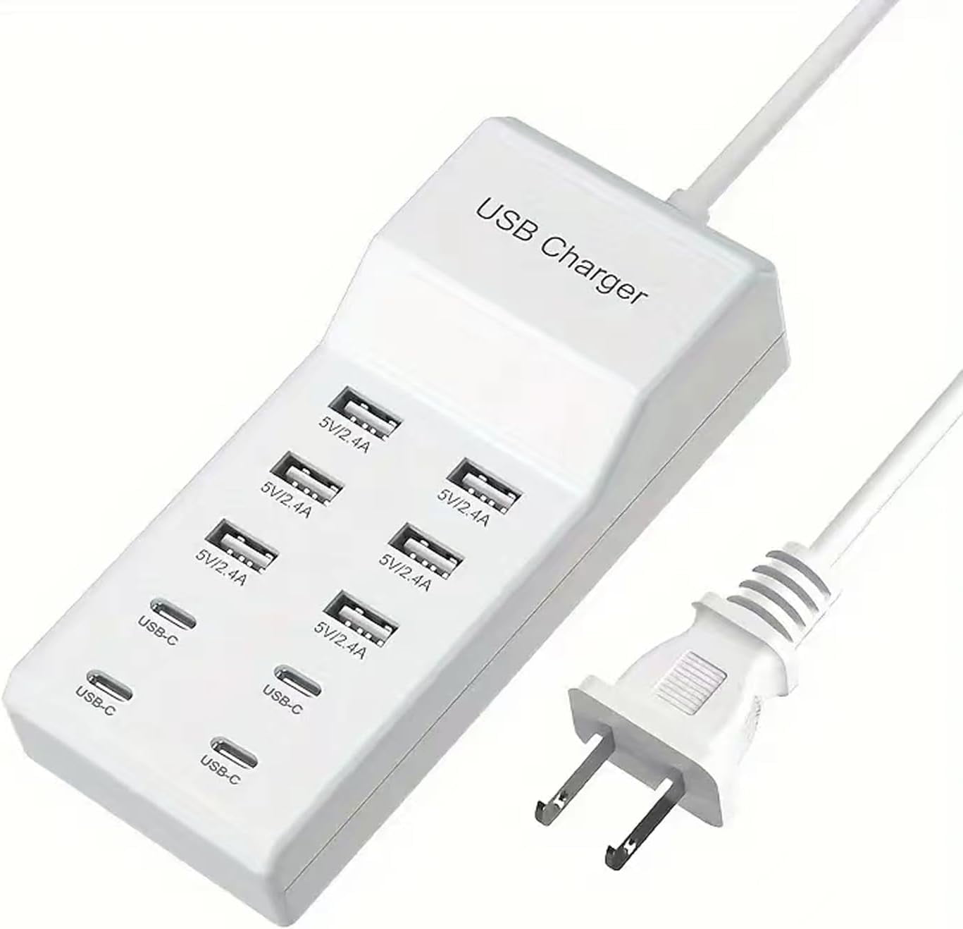 USB C Fast Charger, 10-Port Portable Charging Station, Suitable for ...