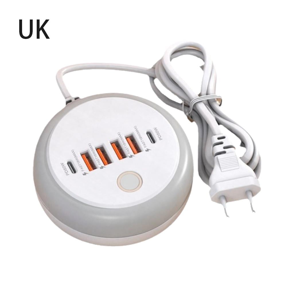 USB C Fast Charging Station, Pd50W C Wall Charger Power Strip Adapter ...