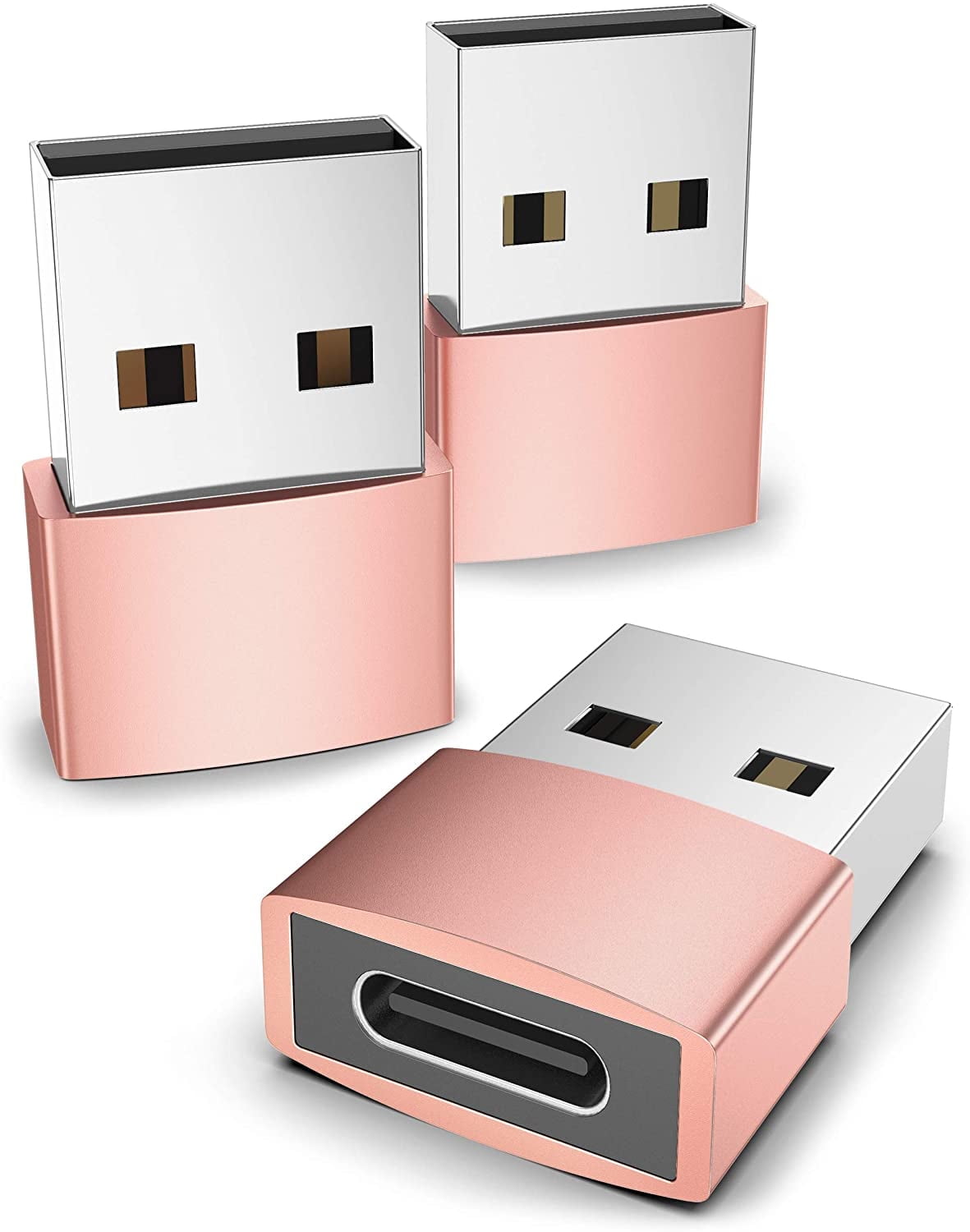 USB C to A Male Adapter 3 Pack - Durable & Compact Connector, Fast ...