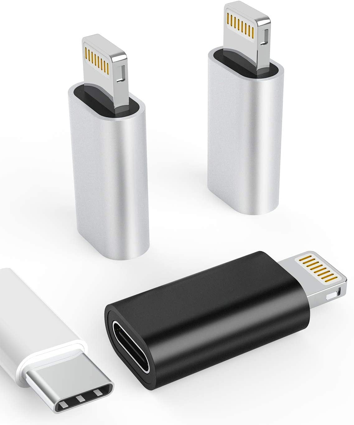 3 Pack USB C to Lightning Adapter for iPhone 12/11/8/X/XR/XS/7 Plus ... 3 Pack USB C to Lightning Adapter for iPhone 12/11/8/X/XR/XS/7 Plus ...