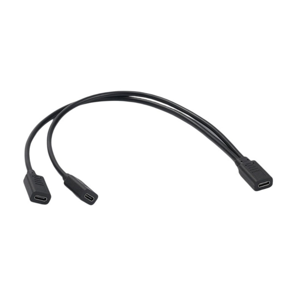 USB C Female to Female Double USB C Port Hub Power Split Adapter ...