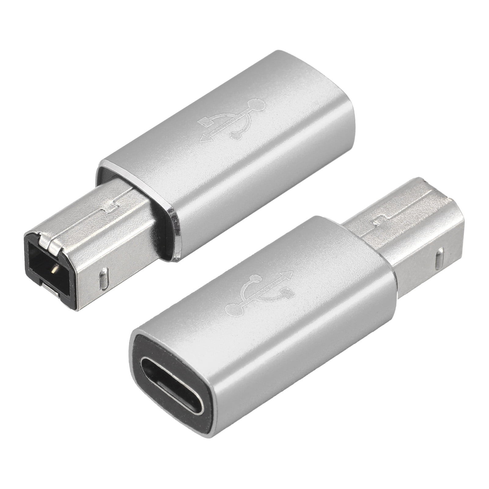 USB C Female to Convert Adapter, Type-C to USB B Adapter Silver for ...