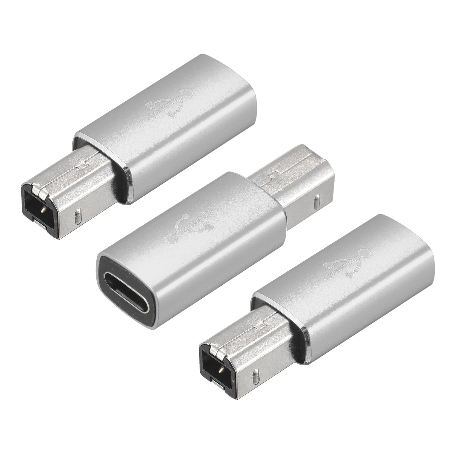 USB C Female to Convert Adapter, Type-C to USB B Adapter Silver for ...