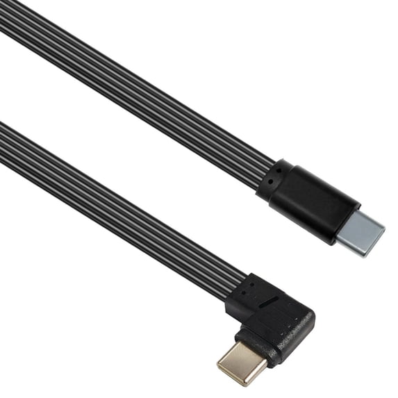 USB C Flat Silicone Charging Cable 45W Fast Charge 480Mbps Data ...