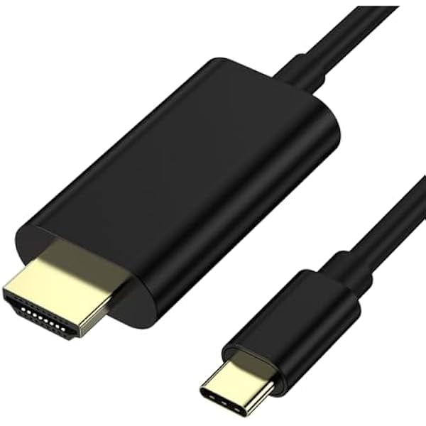 USB C to HDMI Cable（6FT）, [4K, High-Speed] USB Type C to HDMI Cable for Home Office ...