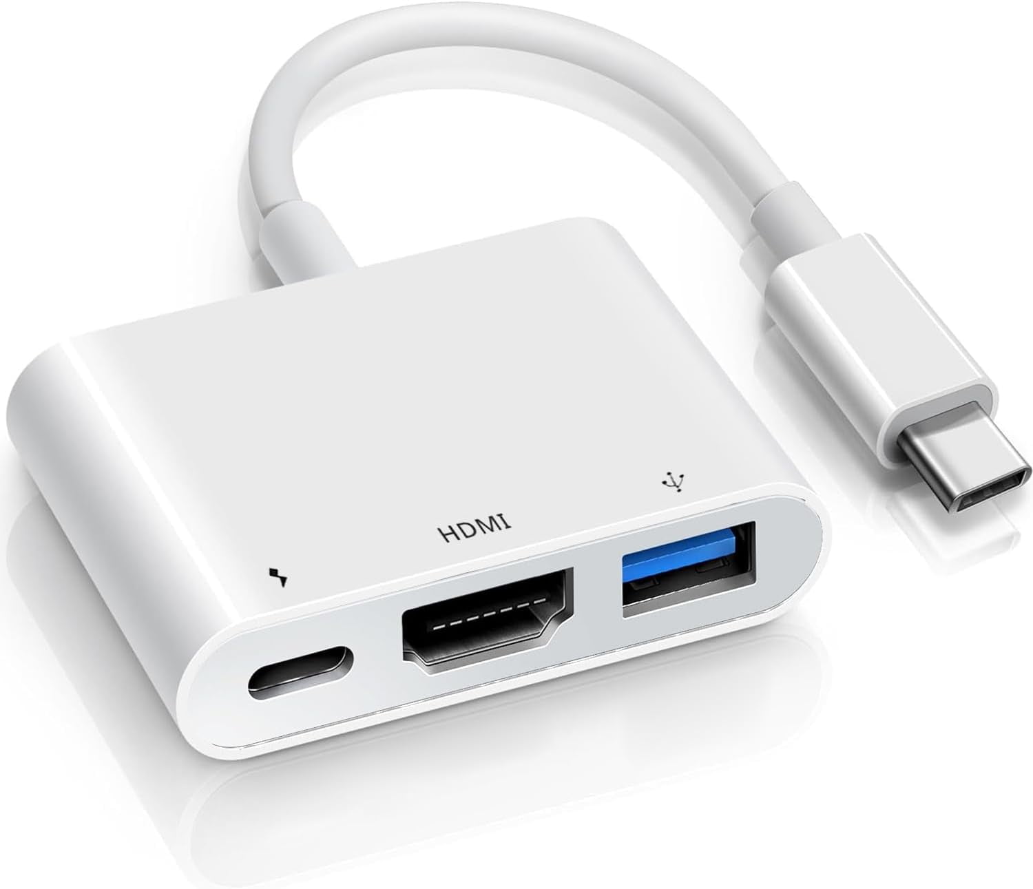 USB C to HDMI Multiport Adapter, USB C Digital AV Adapter for iPhone 15 ...