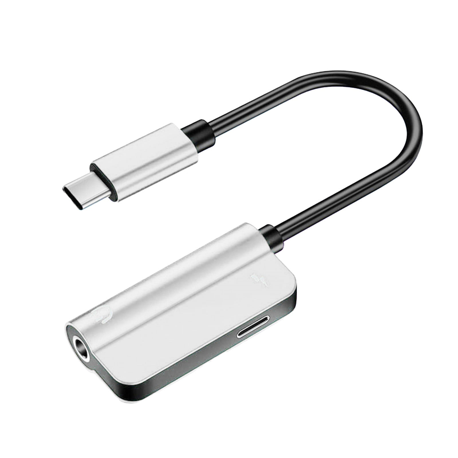 USB C Headphone Jack Adapter 2 In 1 USB Type C To Hi Res 3.5mm AUX ...