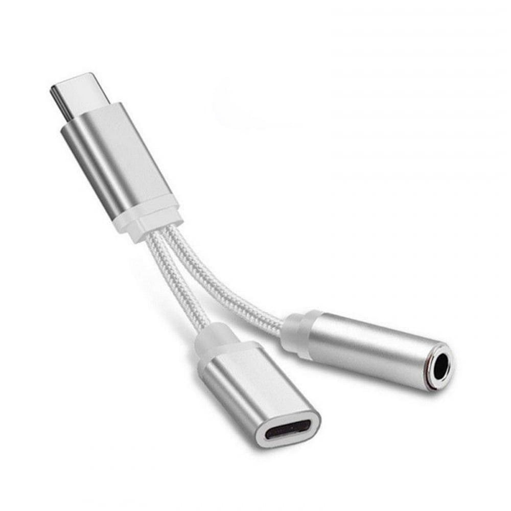 USB C Headphone Jack Adapter and Charger,Fast Charging Type C to 3.5mm ...