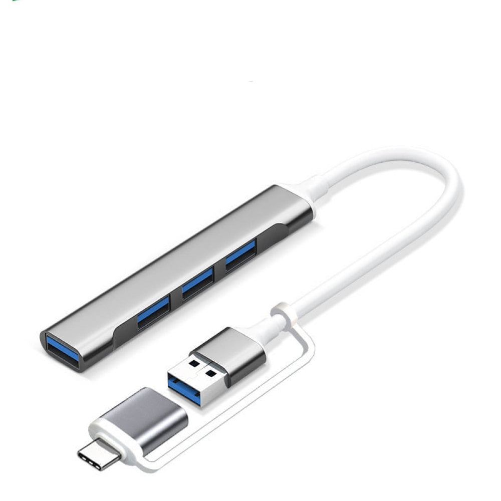 USB C Hub 4 Multi-Port USB Type-C Hub with USB2.0 USB3.0 OTG Function ...