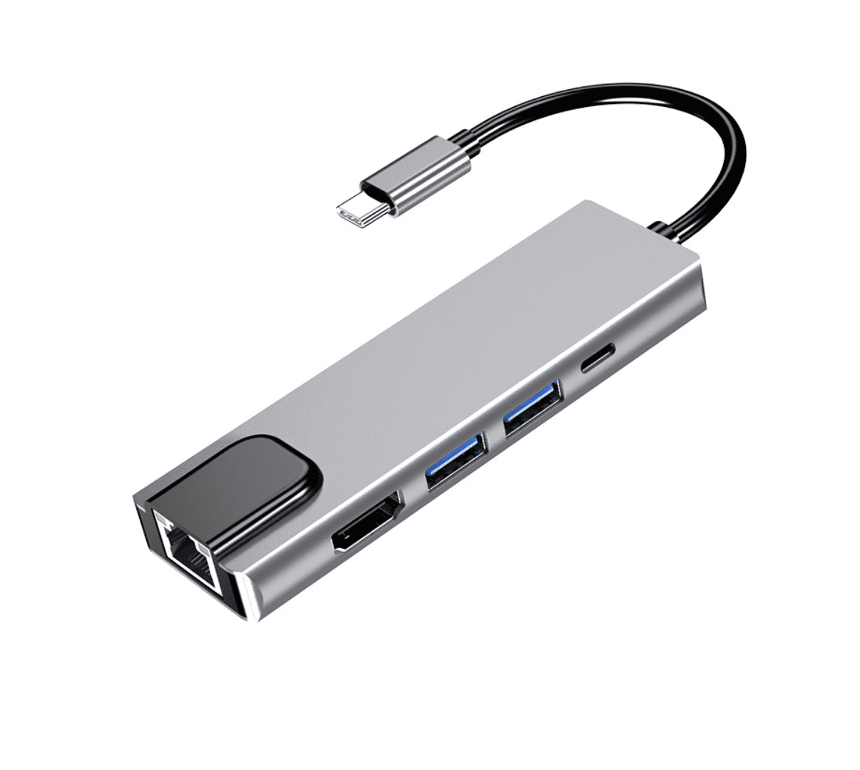 USB C Hub, 5 in 1 USB-C Splitter Thunderbolt 3 Hub to 4K HDMI Adapter ...