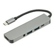 Usb C Hub 5 In 1 5gbps Transmission Type C To Audio Pd Port Expander