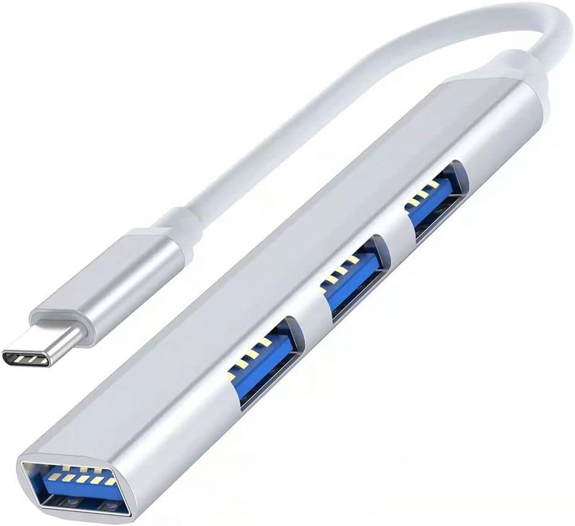 USB C Hub, Aluminum Type C Hub with 4 USB 3.0 Ports USB Expander USB ...