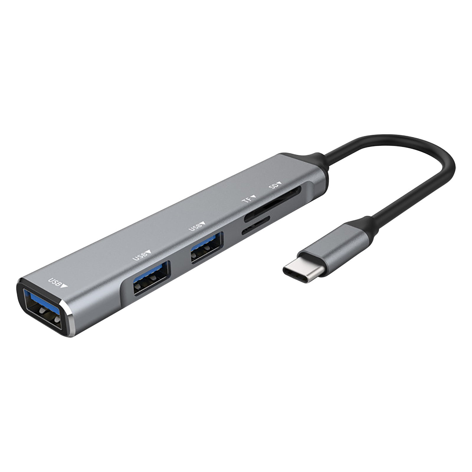 USB C Hub Card Reader Aluminum USB 3.1 Hub With SD/ Reader And 3 USB 3. ...