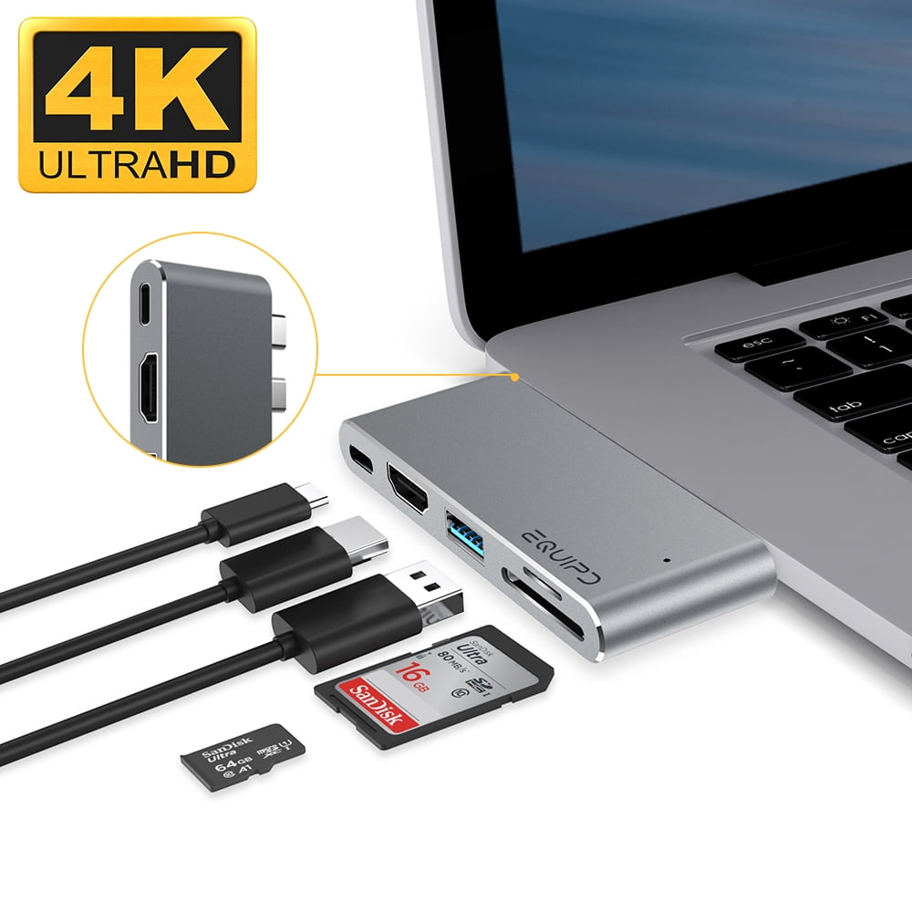 EQUIPD 5 in 1 USB C Hub, Multiport Adapter for MacBook Pro/Air/M1, SD ... EQUIPD 5 in 1 USB C Hub, Multiport Adapter for MacBook Pro/Air/M1, SD ...