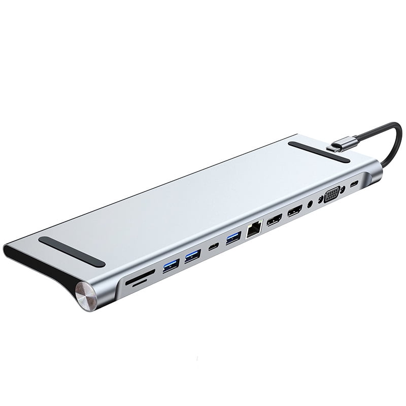 USB C Hub PD 100W USB 3.0/2.0 Ports Multiport Adapter for PC Laptop (12 ...