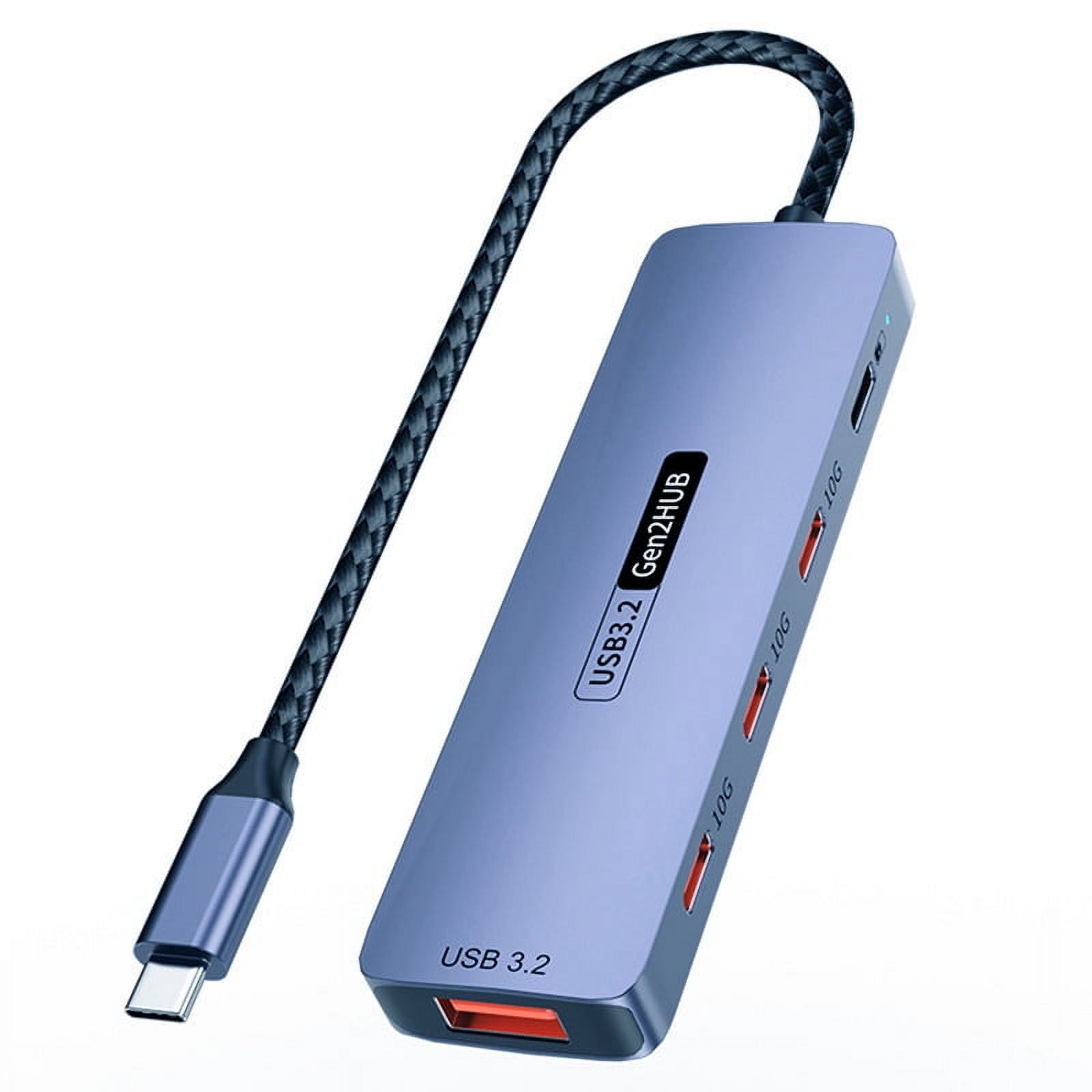 USB C Hub Type-C 3.2 HUB 10Gbps High Speed PD100W Charging Adapter ...