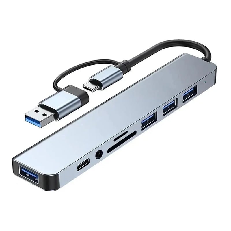 USB C Hub USB Splitter 8 in 2 USB Extender with 4 USB Port 1 USBC Port ...